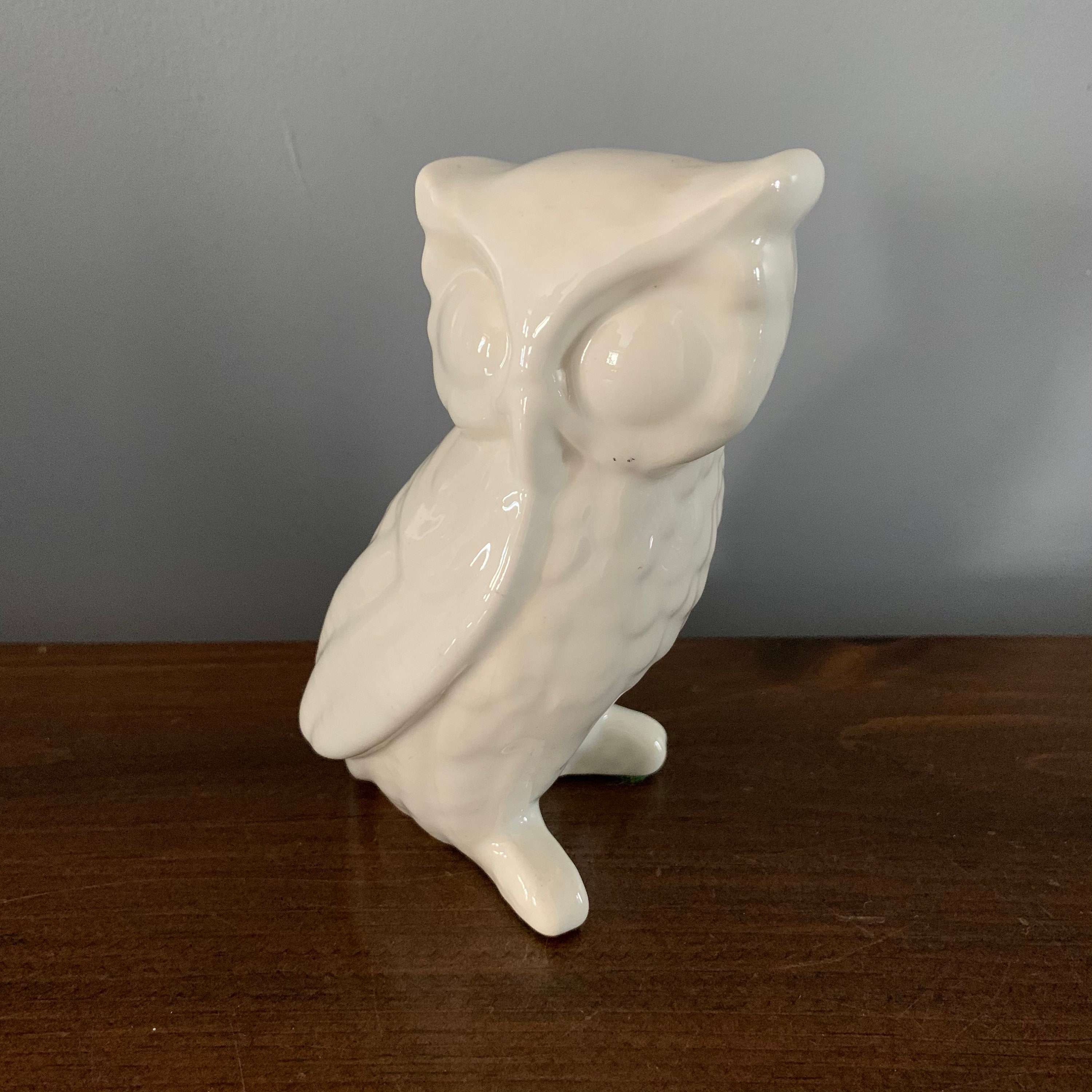 Vintage Mcm Ceramic Pottery Owl Figurine Northern Pottery - Etsy