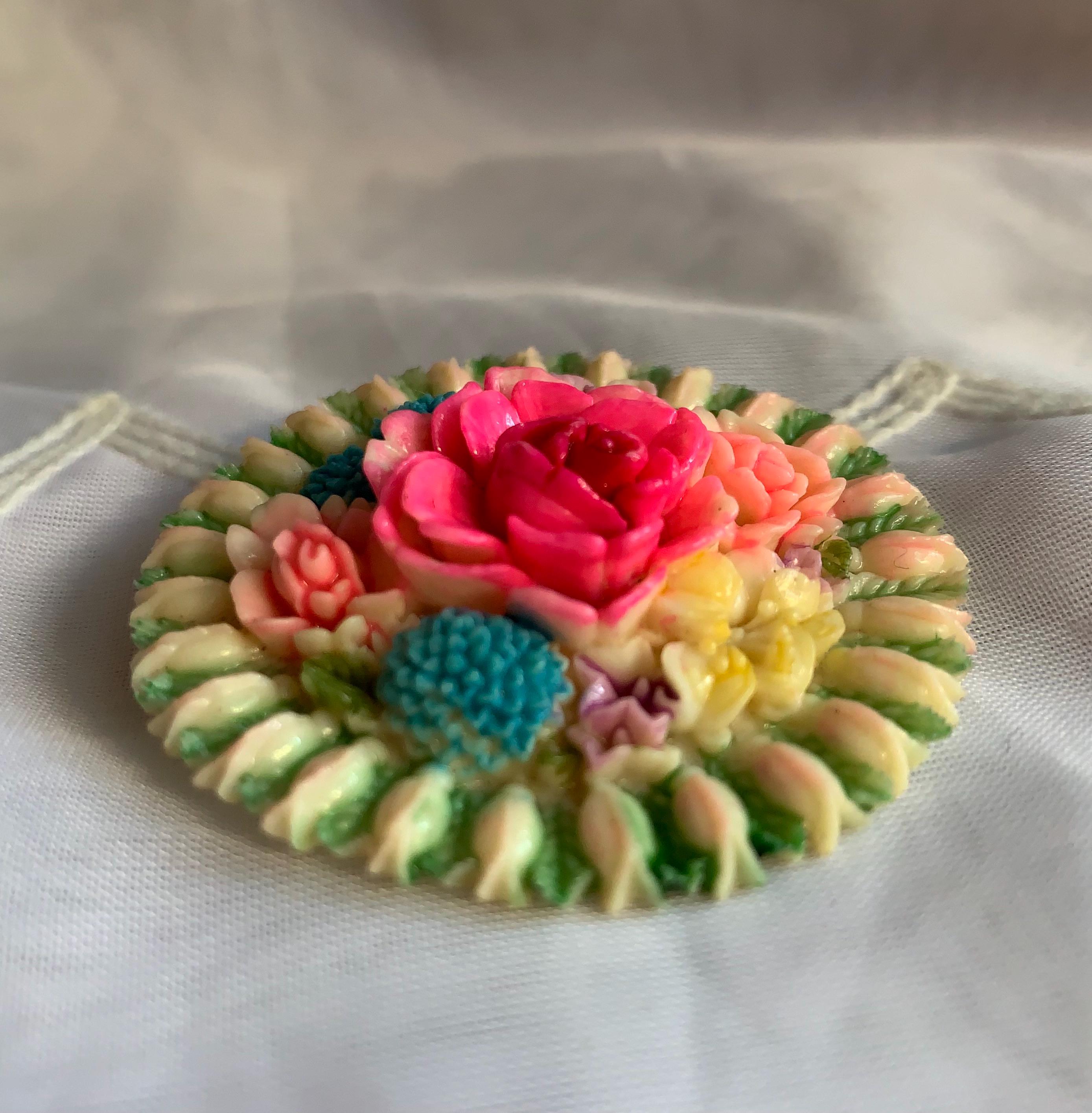 Vintage/antique Japanese Celluloid Flower Brooch/pin - Etsy