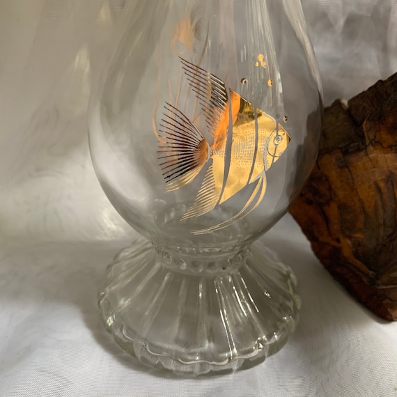 Vintage Avon Sea Fantasy/Angel Fish Glass Bathroom De… - Gem