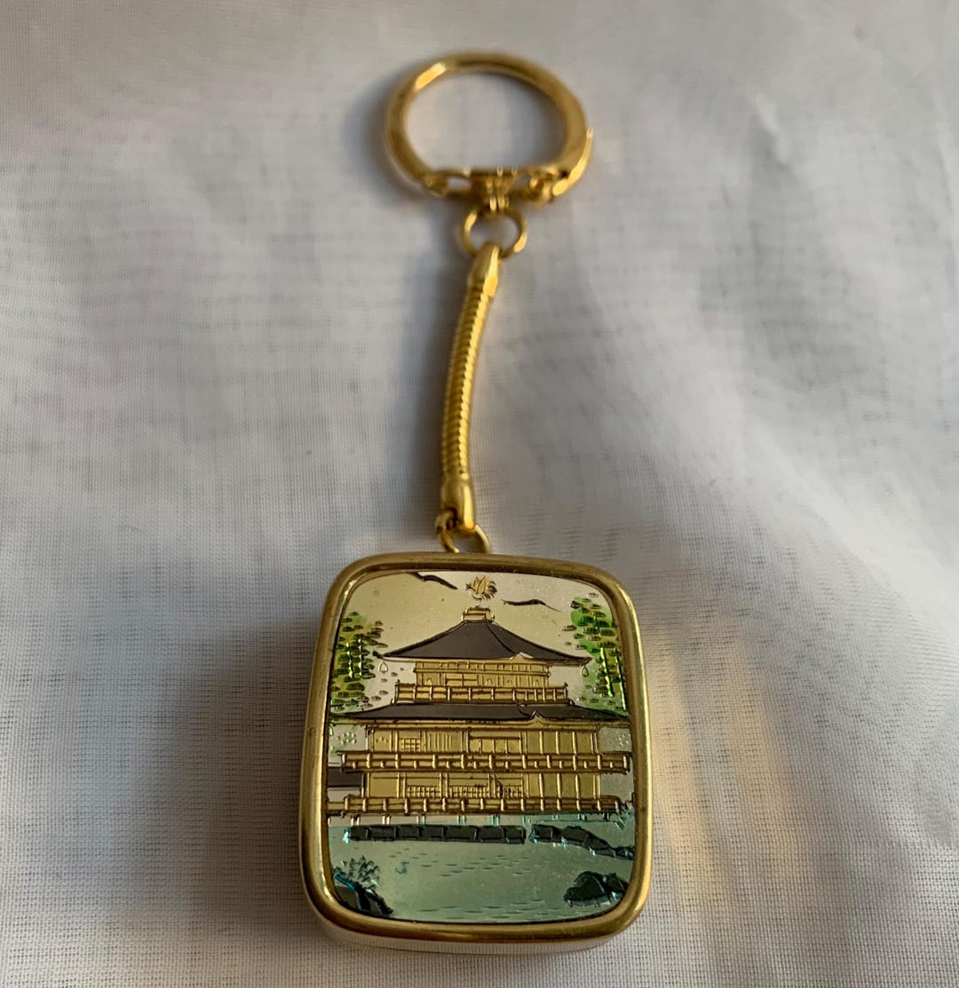Vintage Sakura Gold Tone Music Box Keychain With Sankyo Movement - Etsy