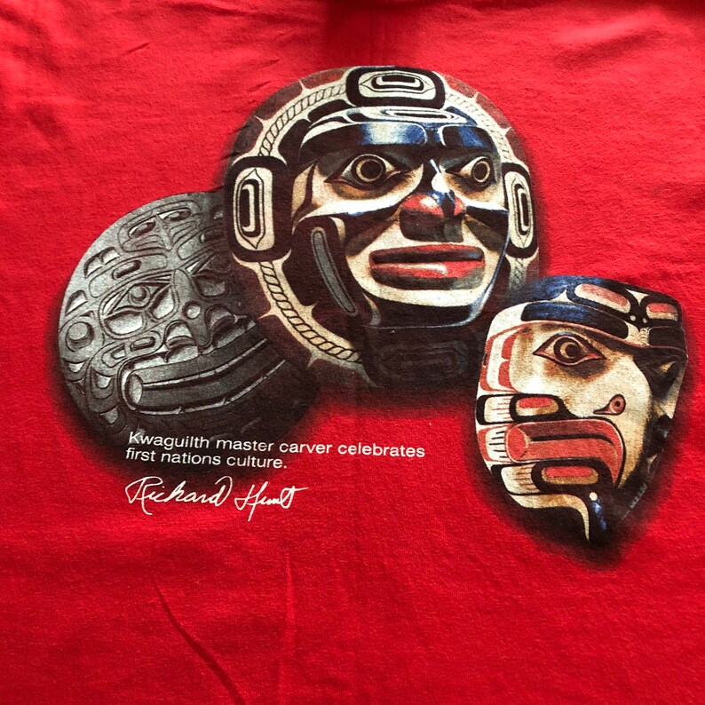 Vintage First Nations Richard Hunt T-shirt/master Carver - Etsy