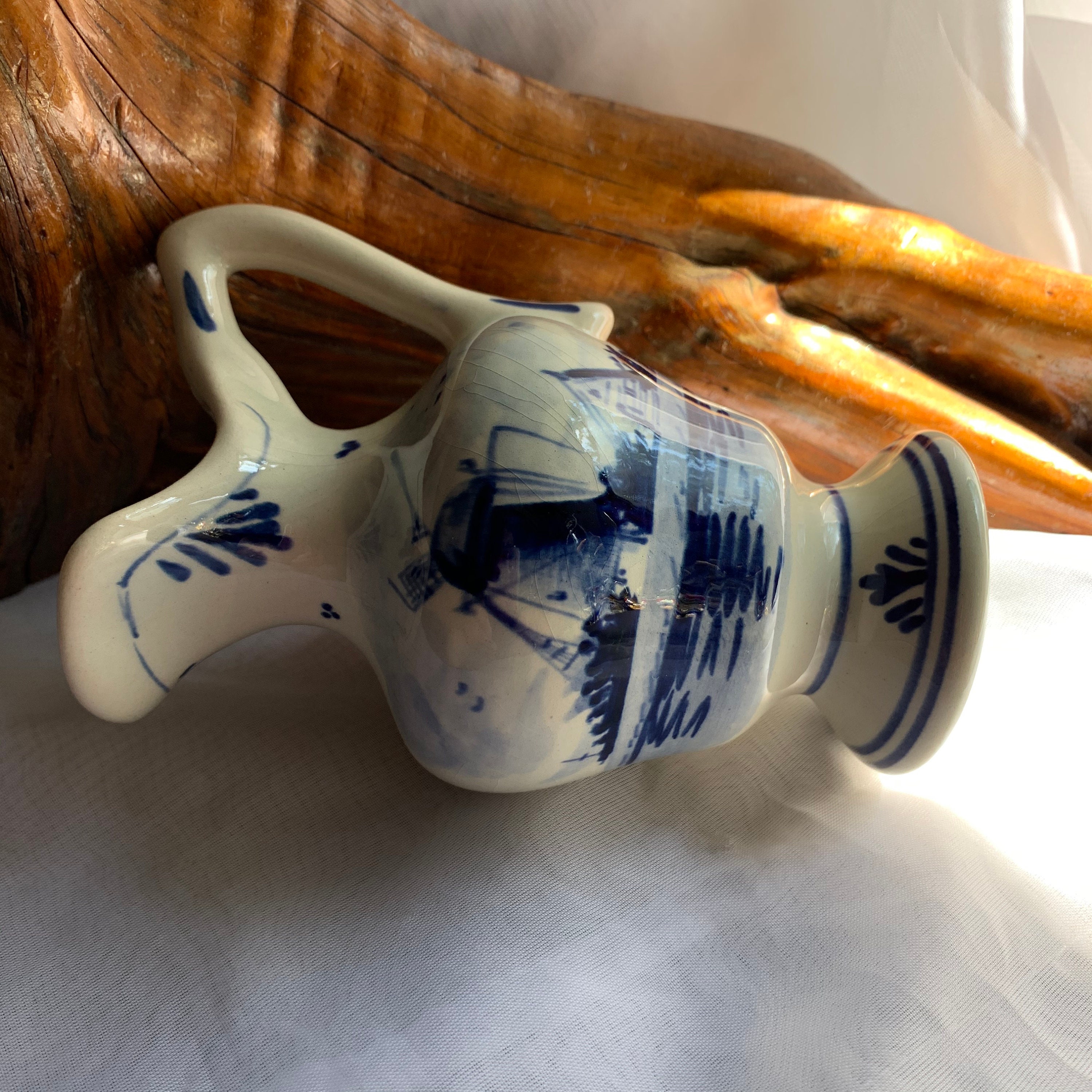 Vintage Delft Blue Holland Miniature Porcelain Pitcher With - Etsy
