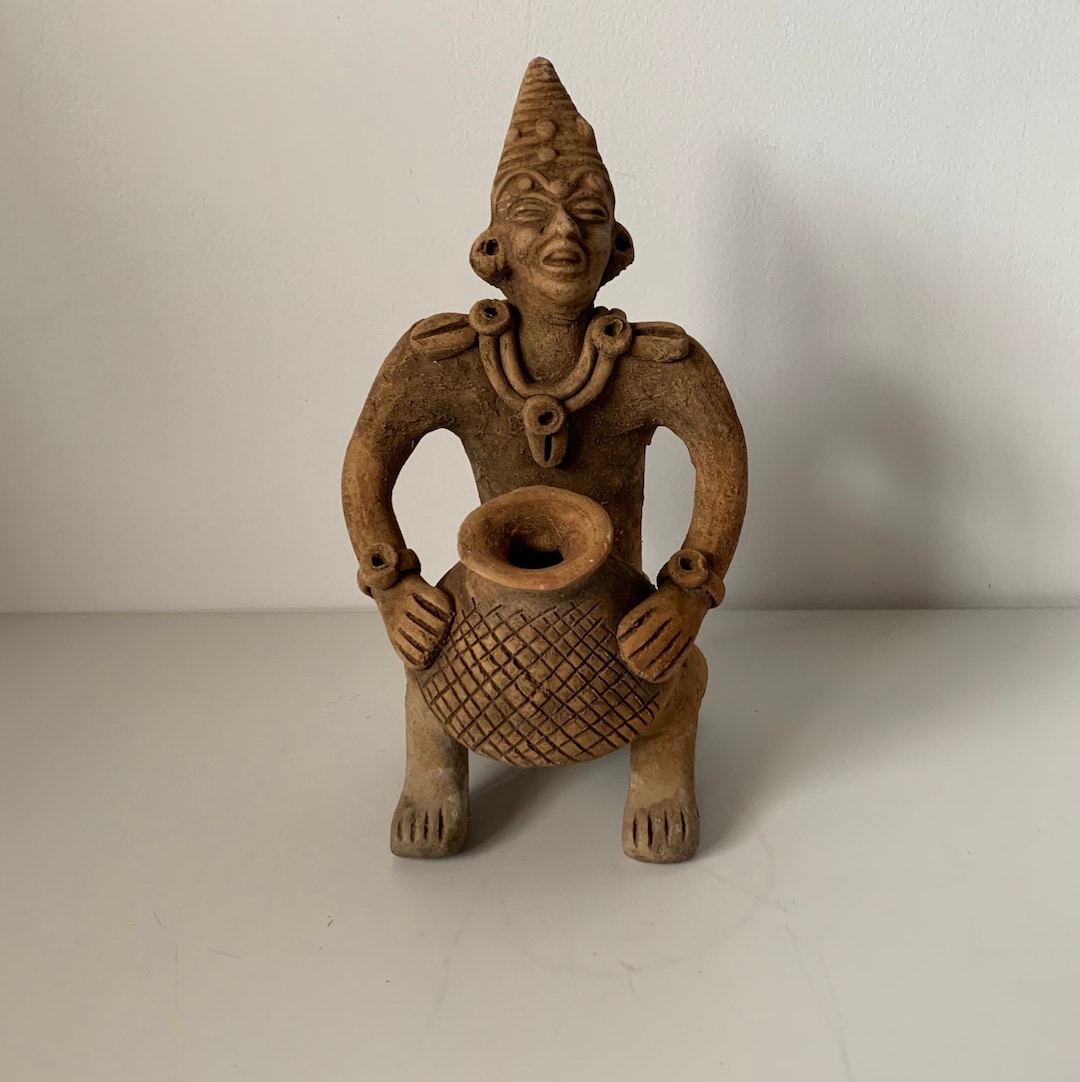 Vintage Maya/aztec/inca Pre-columbian Reproduction Clay Pottery ...
