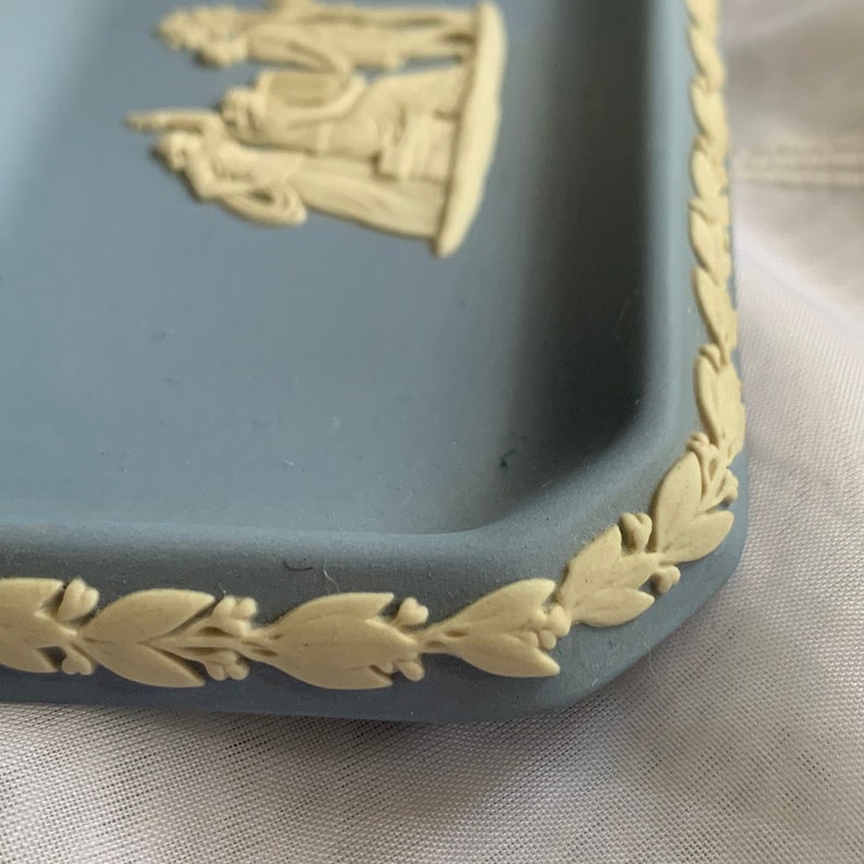 Vintage Wedgwood/Jasperware Rectangular Grecian Pin Tray | Etsy