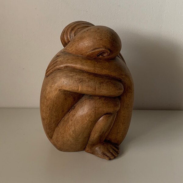 Man and Woman Hugging Sculpture - Etsy