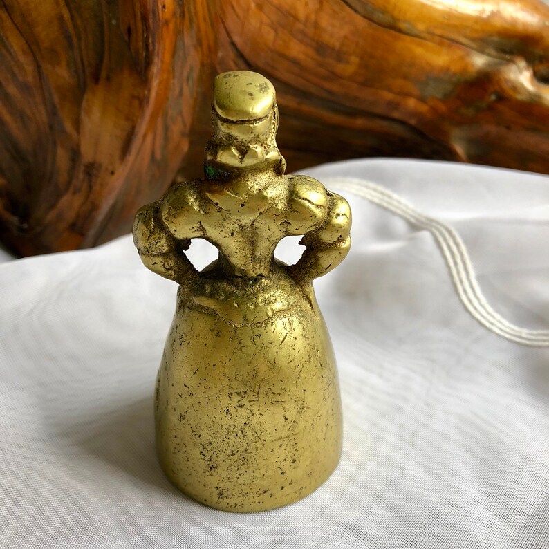Vintage Solid Brass Bell Victorian Lady/Queen Dinner Bell | Etsy