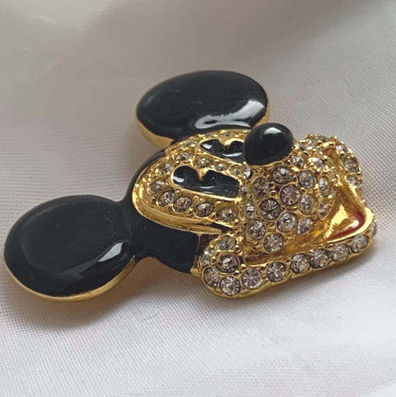 Vintage Napier Disney's Mickey Mouse Enamel/Rhineston… - Gem