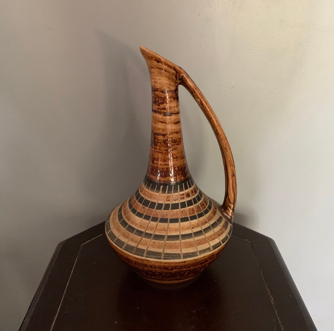 Vintage Mcm Pottery Ewer/pitcher by Harsa Israel - Etsy