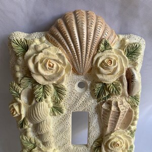 Vintage Resin 3D Floral/seashell Light Switch Cover Plate - Etsy