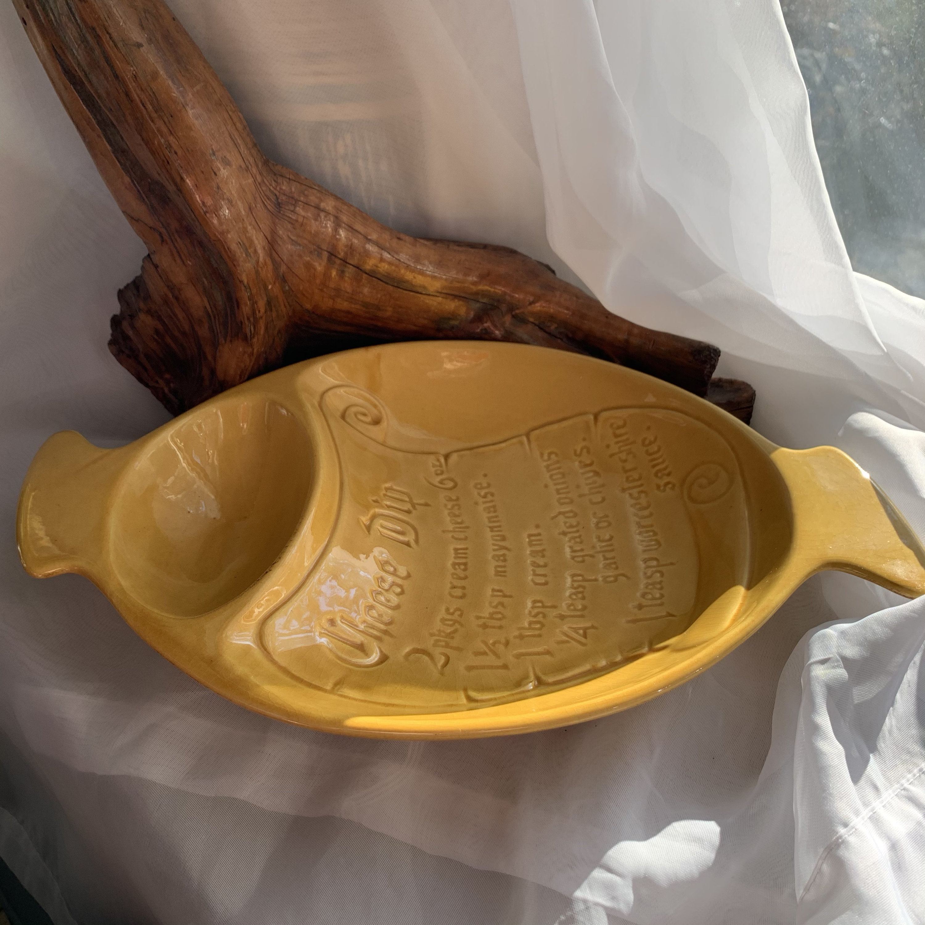 Plates Kitchen & Dining Vintage Chip and Dip Plate and Bowl with Dip ...
