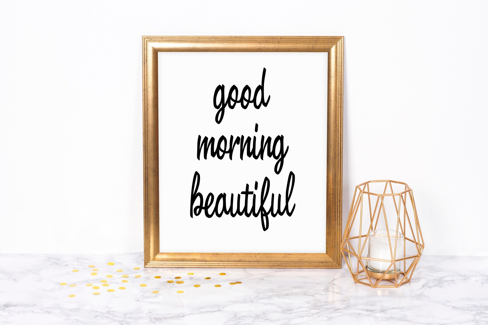 Good Morning Beautiful Printable Wall Art Art Print | Etsy
