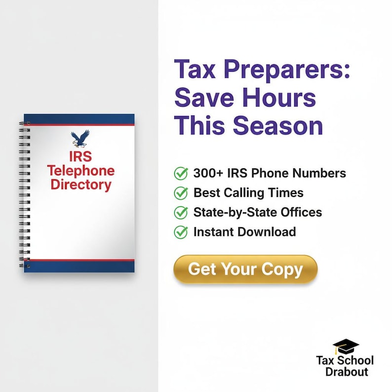 Comprehensive IRS Directory With Over 300 Plus Numbers for Tax Pros - Etsy
