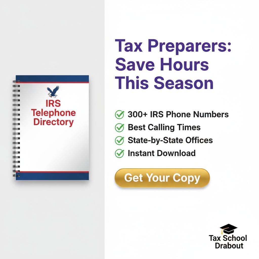 Comprehensive IRS Directory With Over 300 Plus Numbers for Tax Pros - Etsy