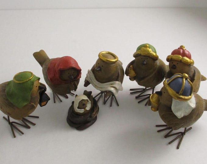 Adorable Bird Nativity Set, Gift for Bird Lover - Etsy