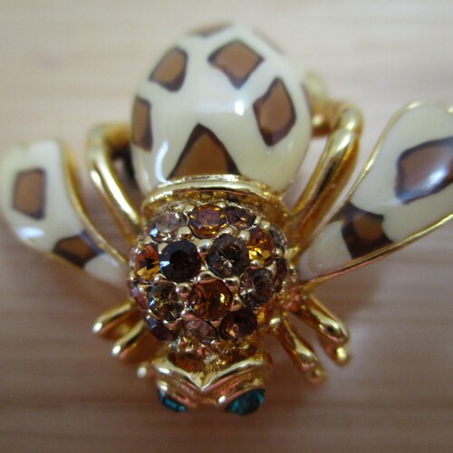 Vintage Joan Rivers Swan Brooch Firebird Bird of Paradise - Etsy