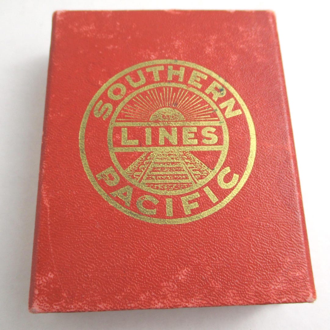 Vintage Southern Pacific Lines Playing Cards: Railroad Memorabilia - Etsy