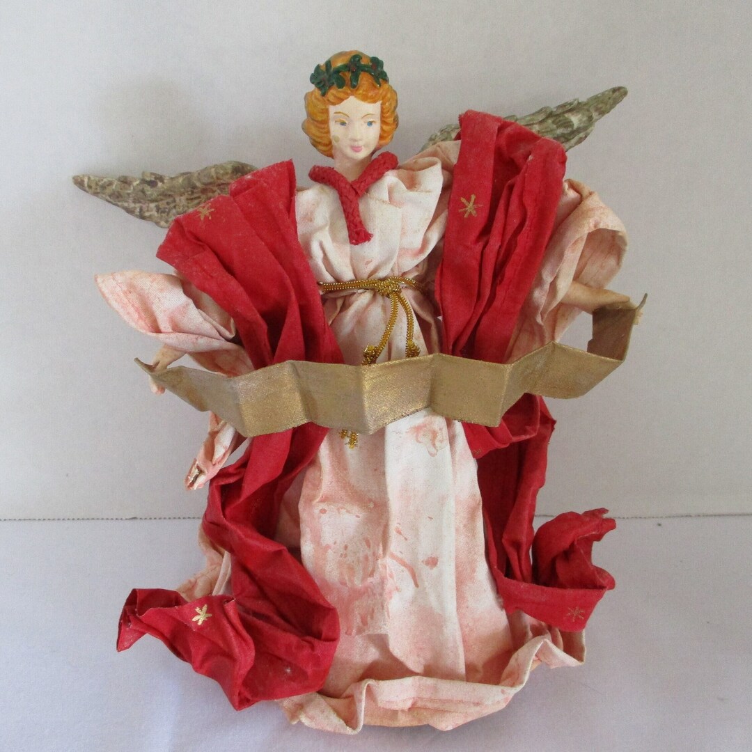 Vintage Handmade Angel Tree Topper - Etsy