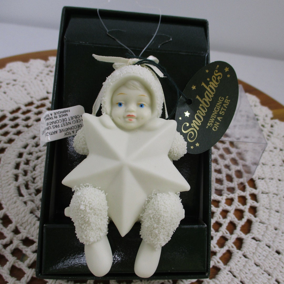 Retro Snowbabies, Swinging on a Star Figurine, Collectible Decor - Etsy