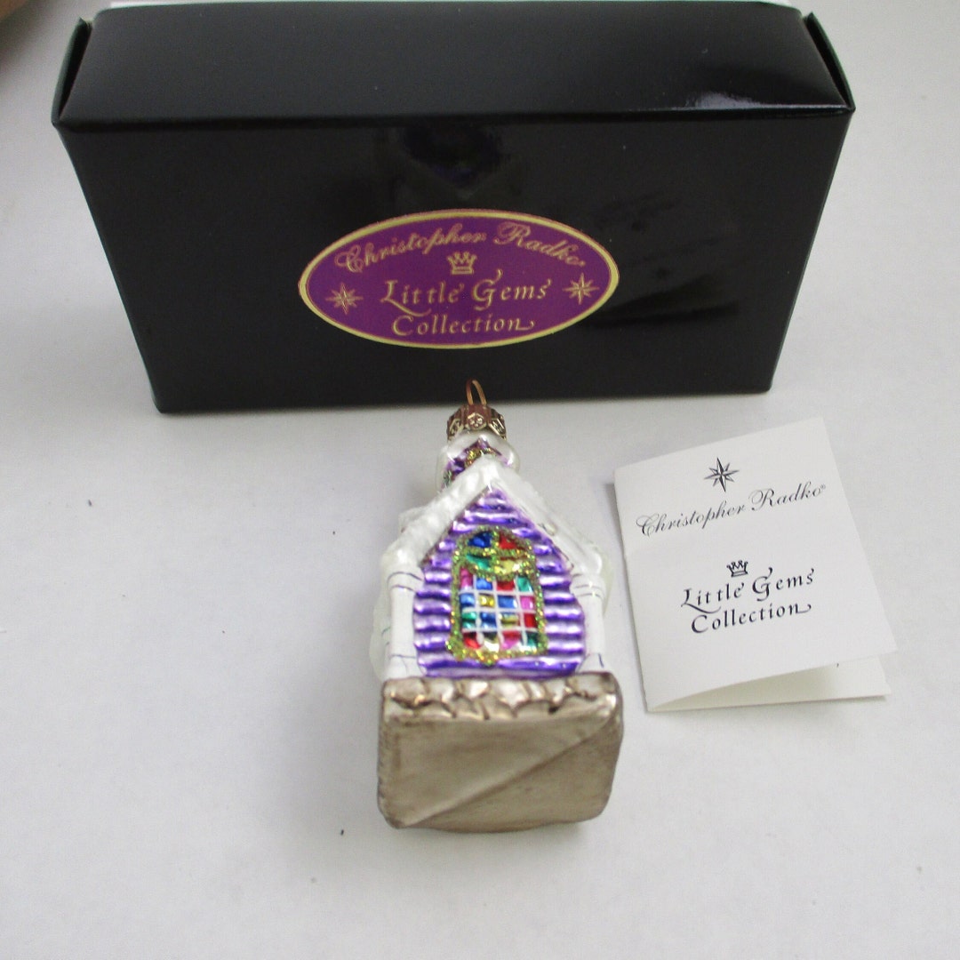 Retro Christopher Radko midnight Blessing Little Gem Collection - Etsy