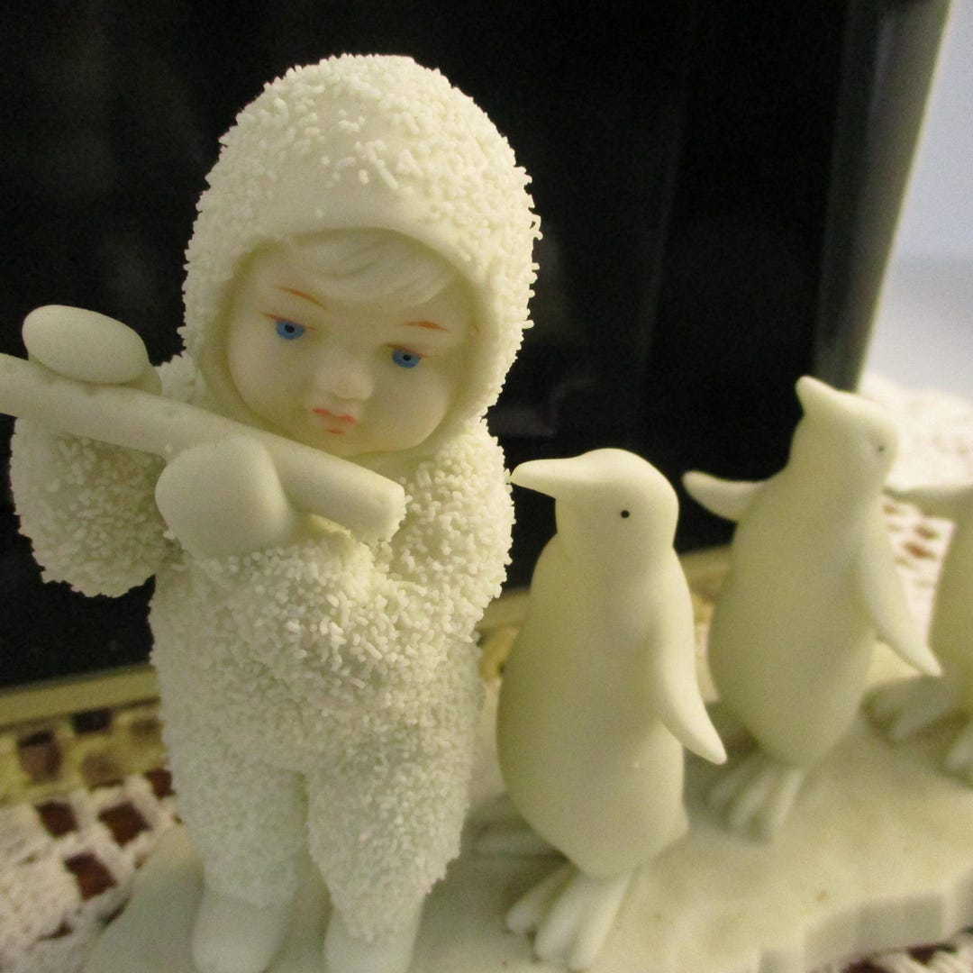 Snowbabies Winter Tales Penguin Parade Figurine, Retro Collectible ...