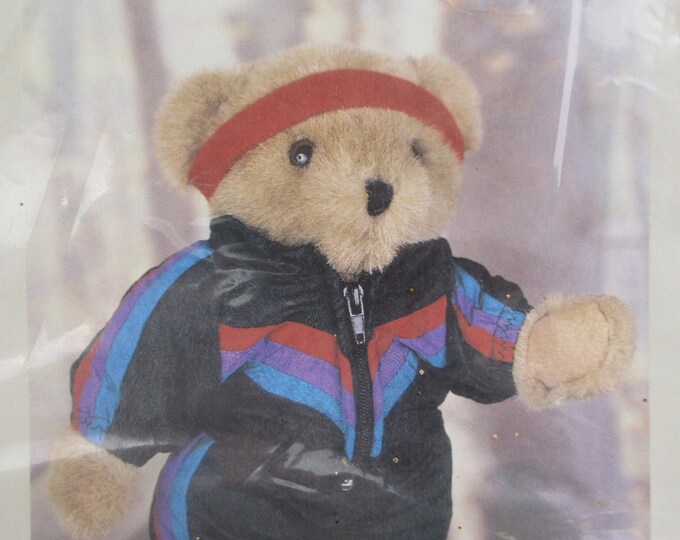 Vintage Treasured Toggery Stuffed Bear Outfits & Jogging Suit Set, Cute ...