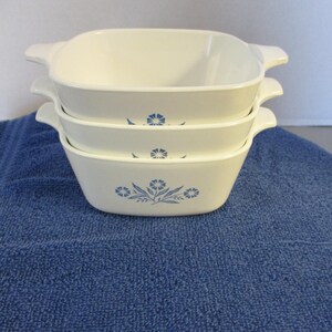 Vintage Corning Ware P-43-B, 2 3/4 Cups Blue Cornflower, Sold Separate ...