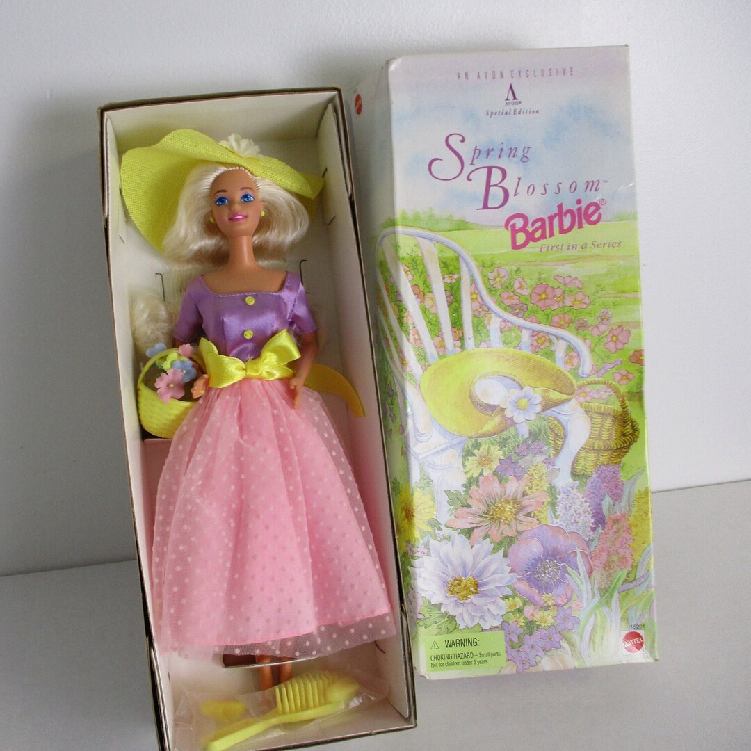 Vintage Spring Blossom Barbie Doll, 1st in Series Avon, Mattel ...