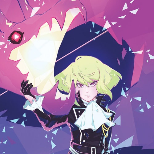 Promare Lio Fotia Fire Dragon Print - Etsy