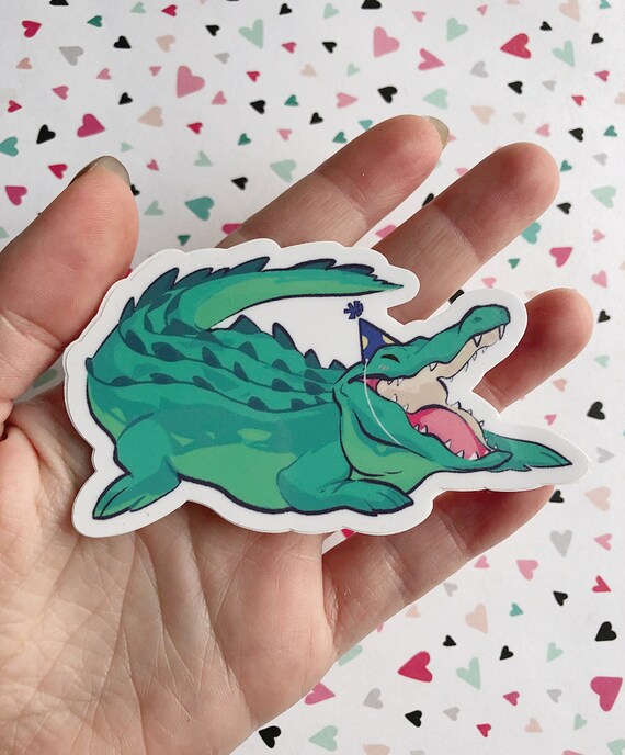 Paper & Party Supplies Stickers Party Gator 3 Vinyl Sticker etna.com.pe