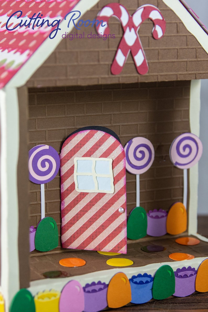 Gingerbread House Candy Cane Holder Christmas Decoration - Etsy