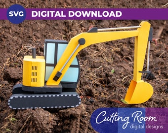 Backhoe Stencil, Reusable Backhoe Stencil, Art Stencil, DIY Craft ...