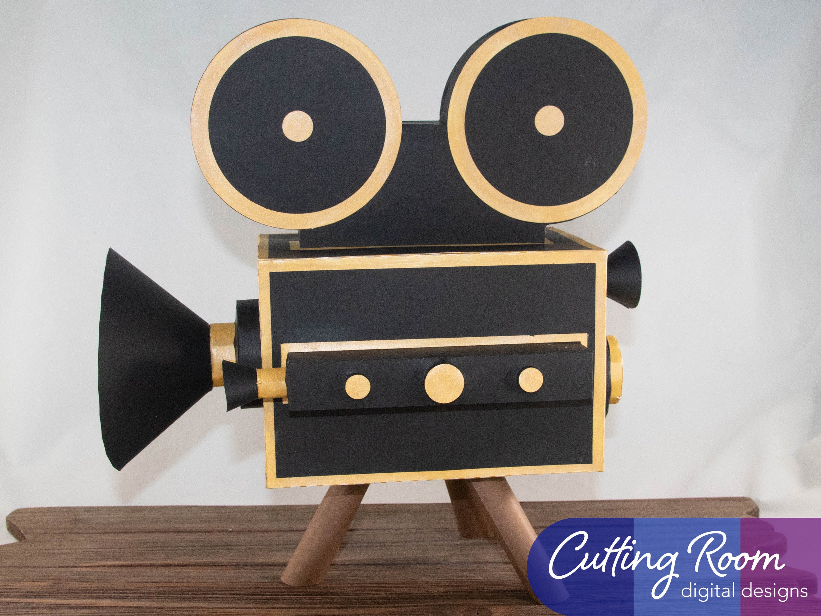 Antique Movie Camera Prop SVG & DXF Template for Party Decor - Vintage ...