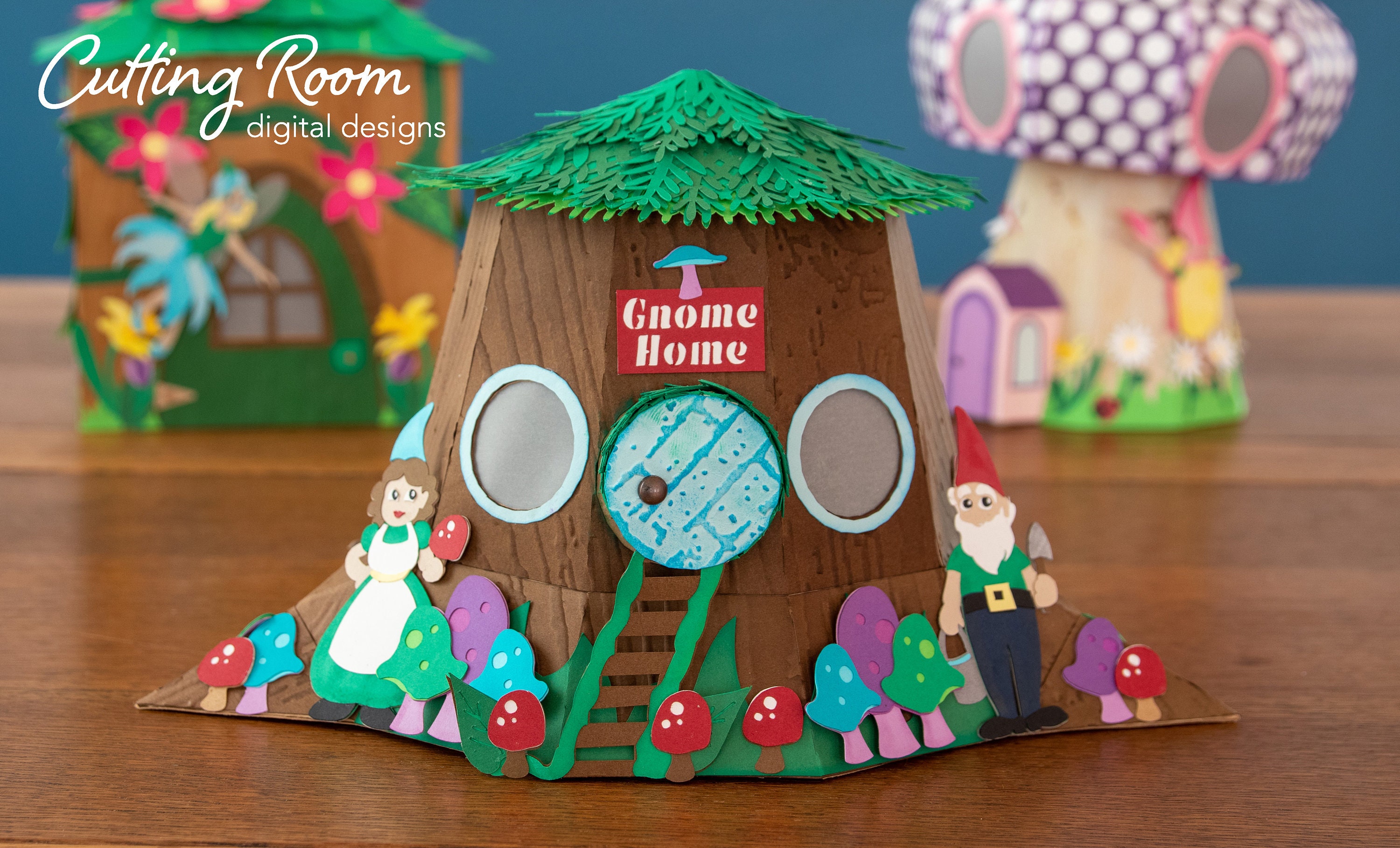 Groovy Gardener Tree Stump Tealight Fairy and Gnome House - Etsy