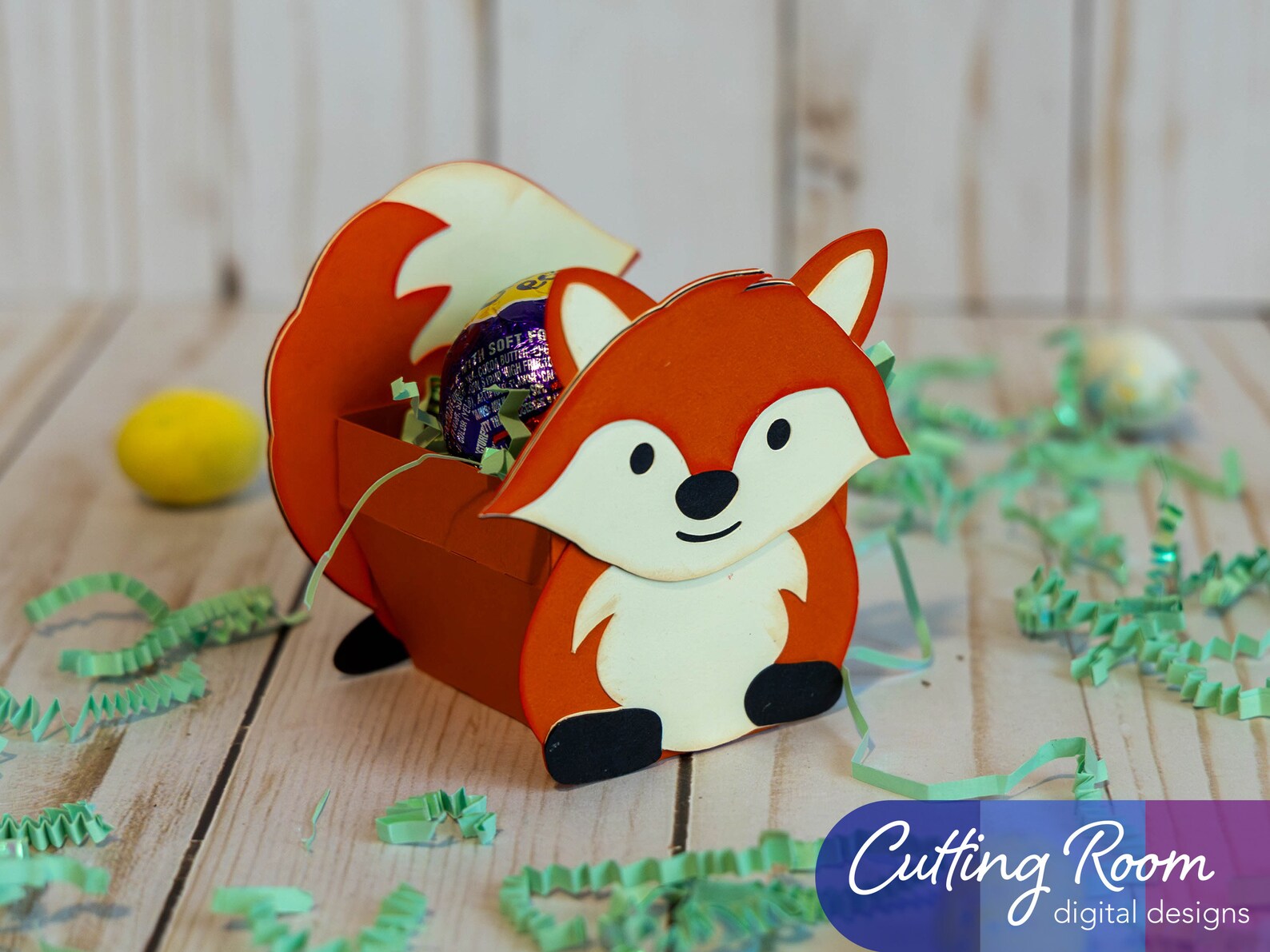 Forest Animal Fox Belly Treat and Candy Box - Digital Download SVG ...
