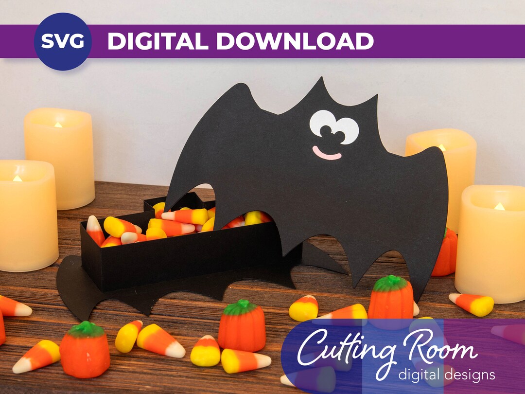 Bat Treat Box Halloween Gift - Digital Download SVG - Etsy
