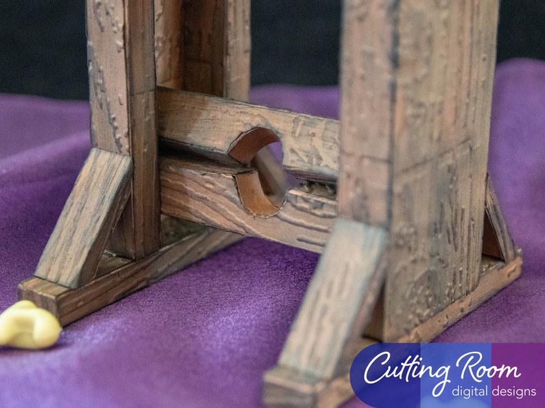Vintage Style Guillotine Paper Craft for Halloween - Fake Moving Blade ...