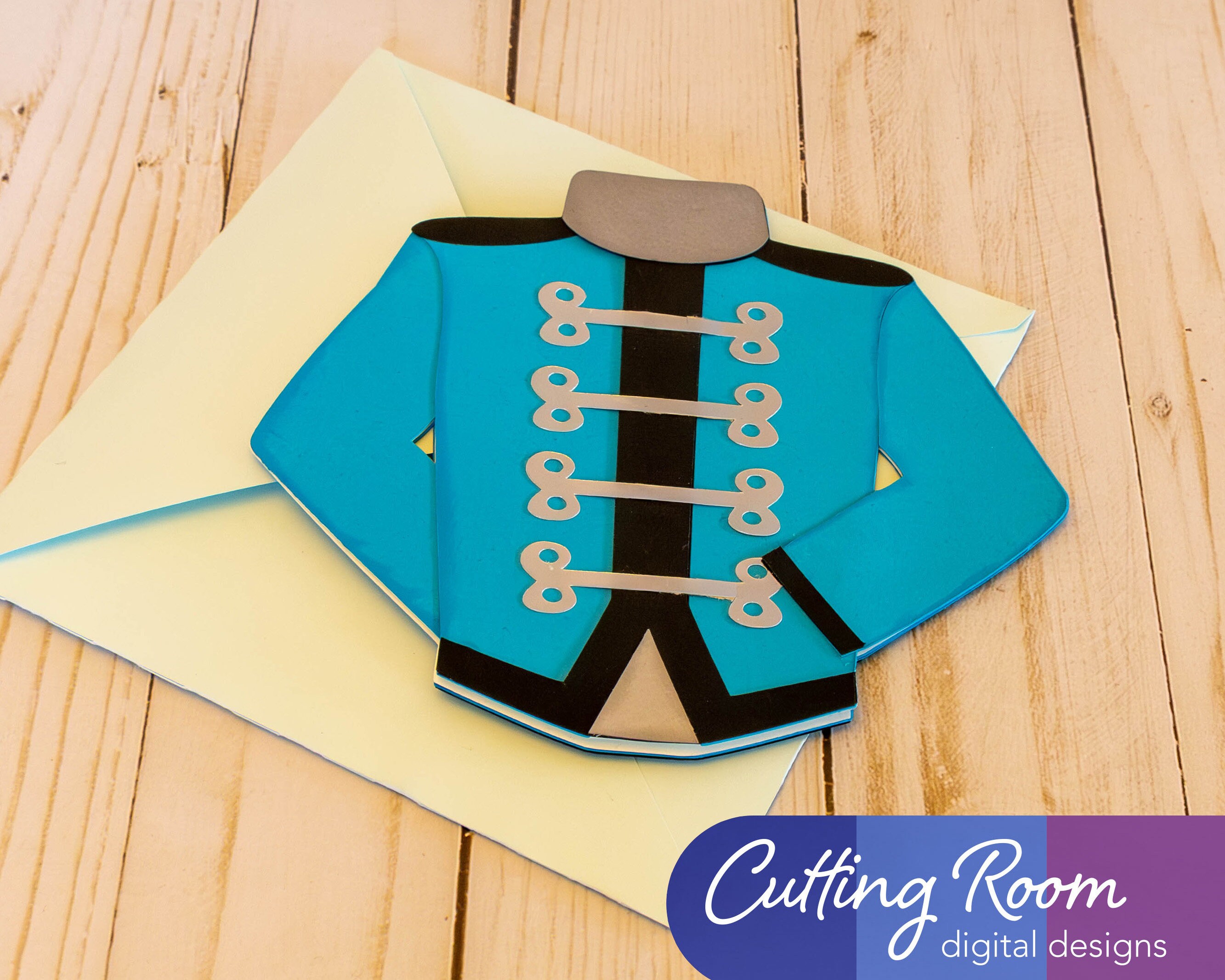 Marching Band Jacket Greeting Card SVG & DXF - Digital Download ...