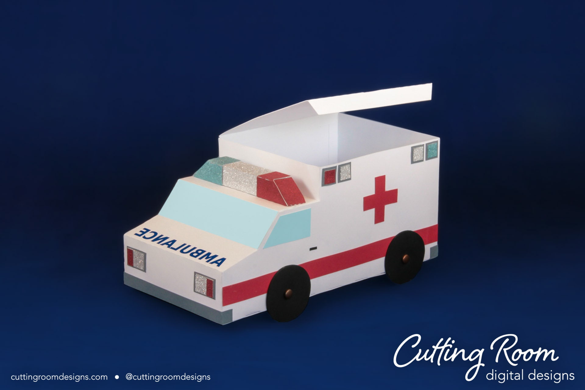 Ambulance Box Emergency Responder Gift Box SVG and PDF - Etsy
