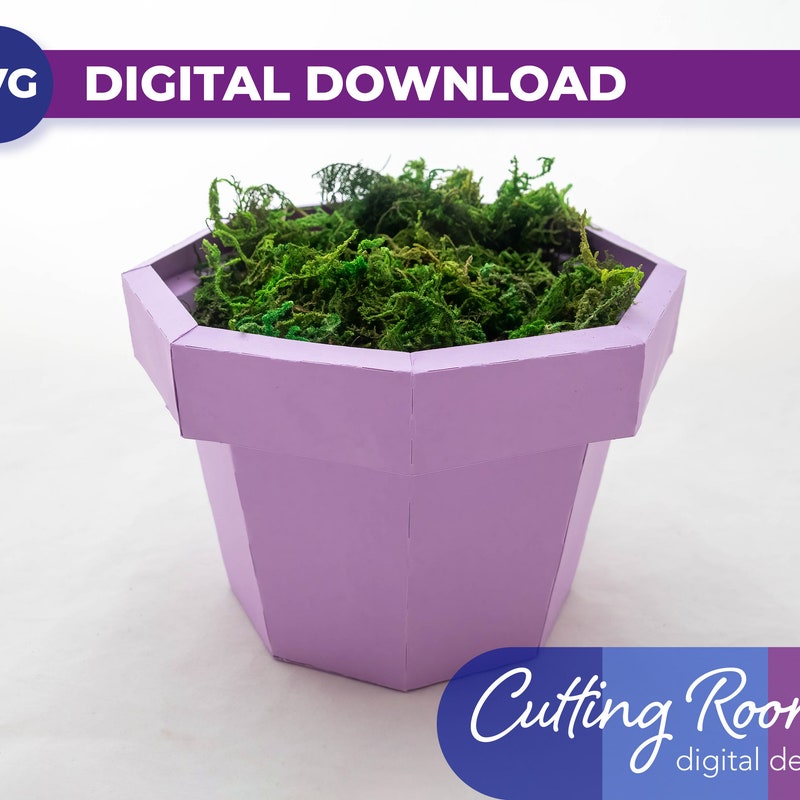 Flower Pot Card - Etsy