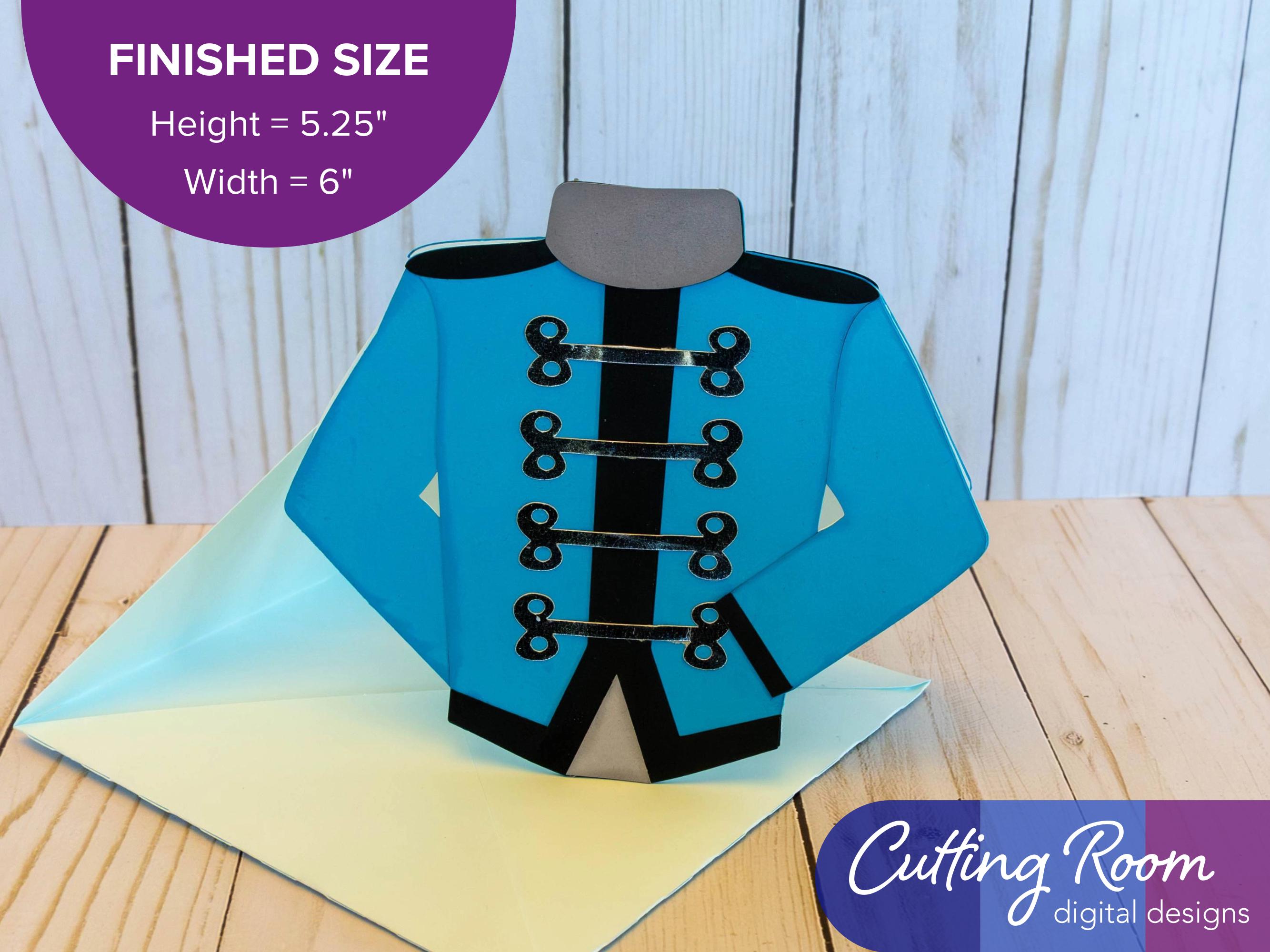 Marching Band Jacket Greeting Card SVG & DXF - Digital Download ...