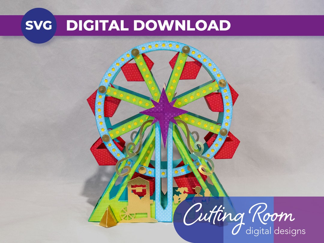 Circus Ferris Wheel Party Decoration - Digital Download SVG - Etsy