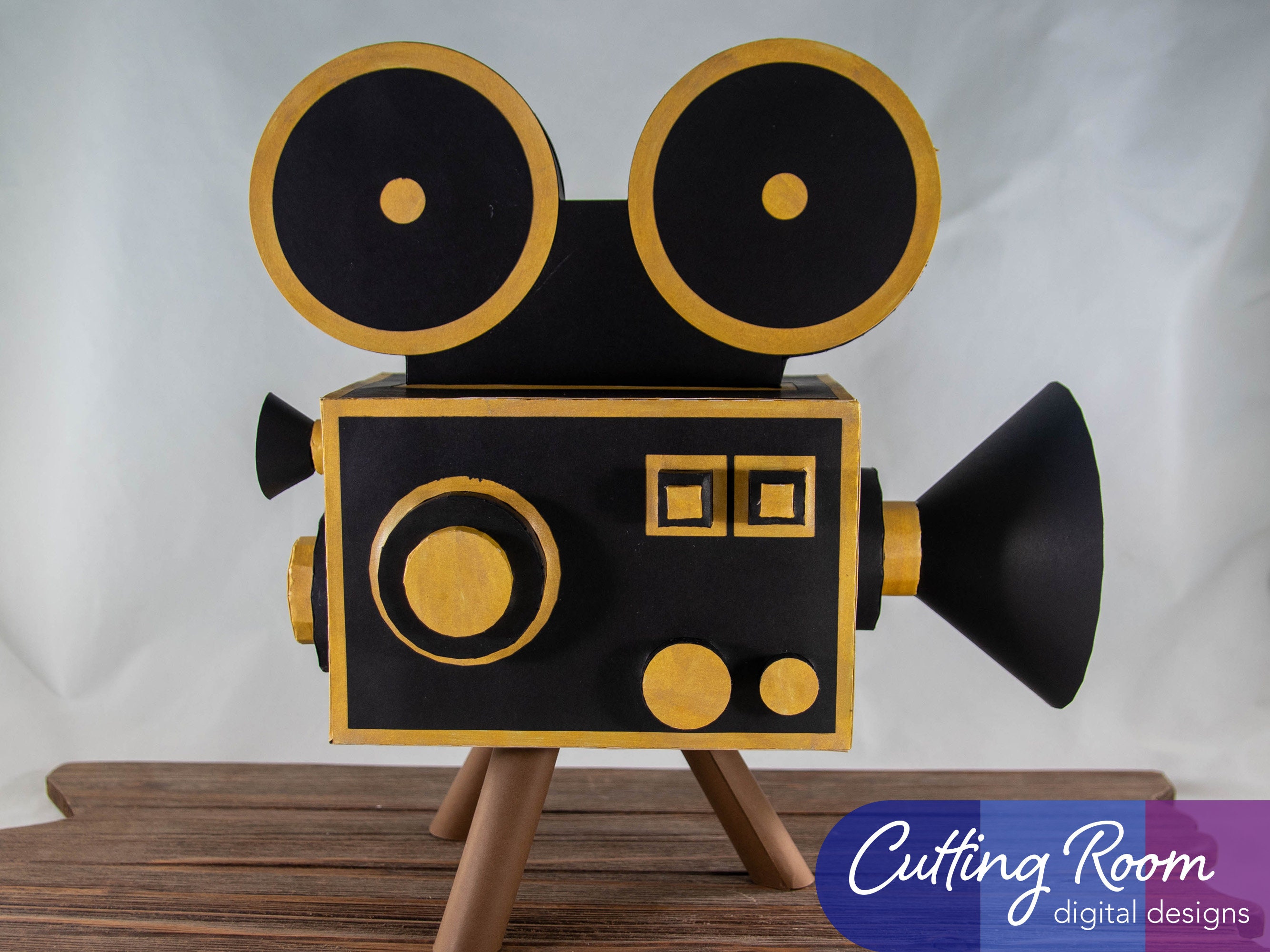 Antique Movie Camera Prop SVG & DXF Template for Party Decor - Vintage ...