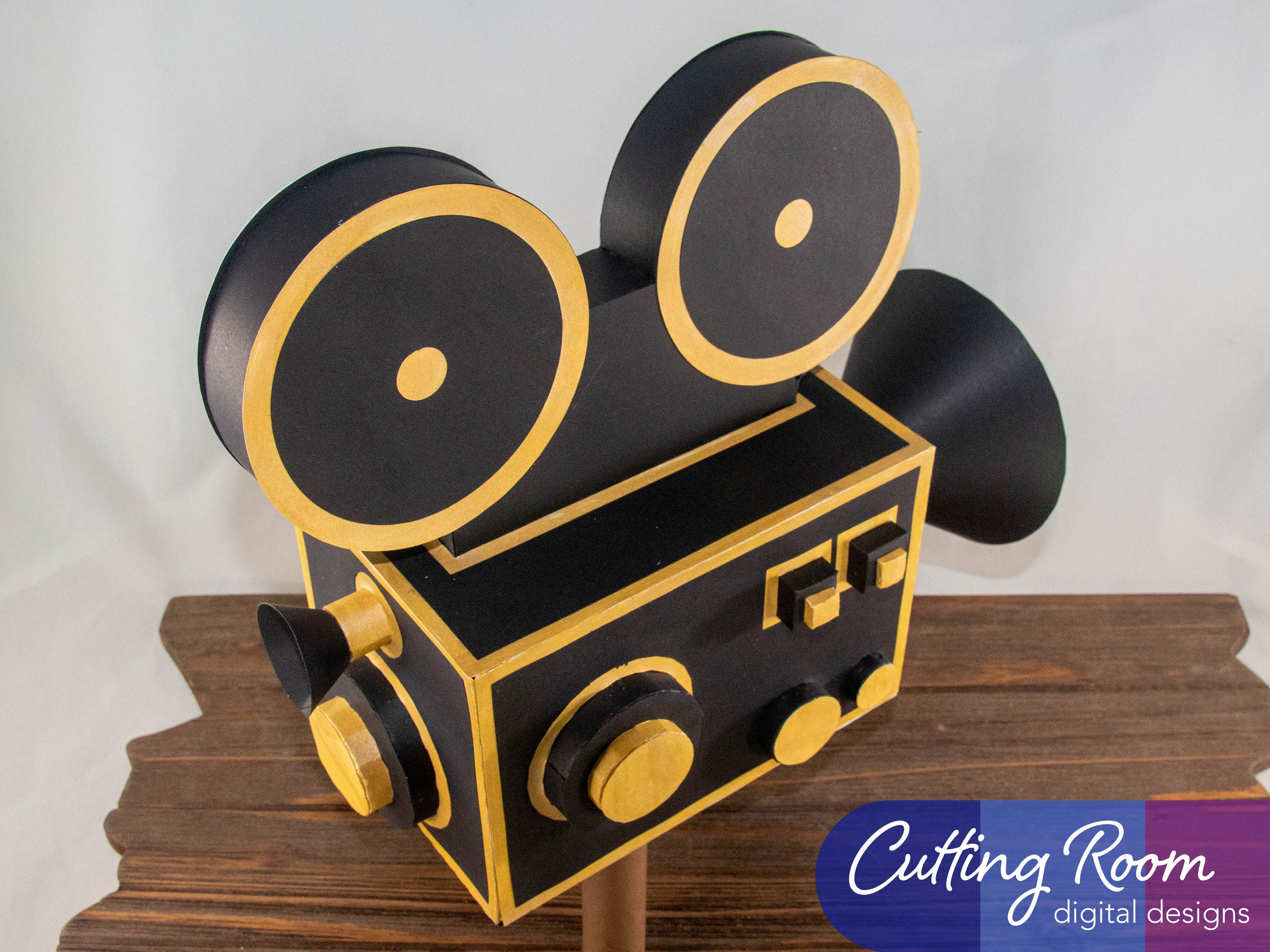 Antique Movie Camera Prop SVG & DXF Template for Party Decor - Vintage ...