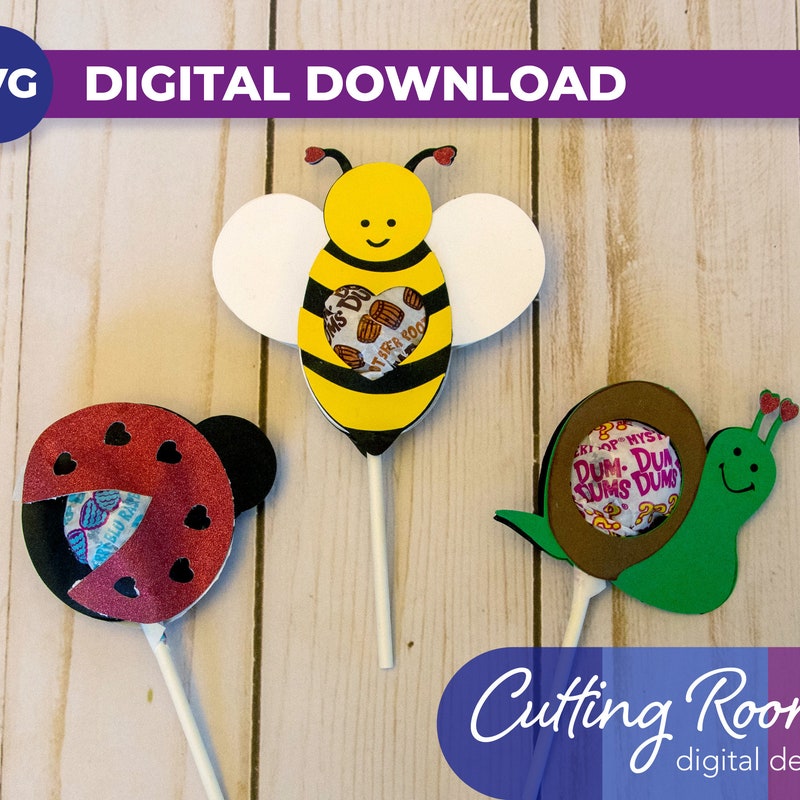 Lollipop Holder Template - Etsy