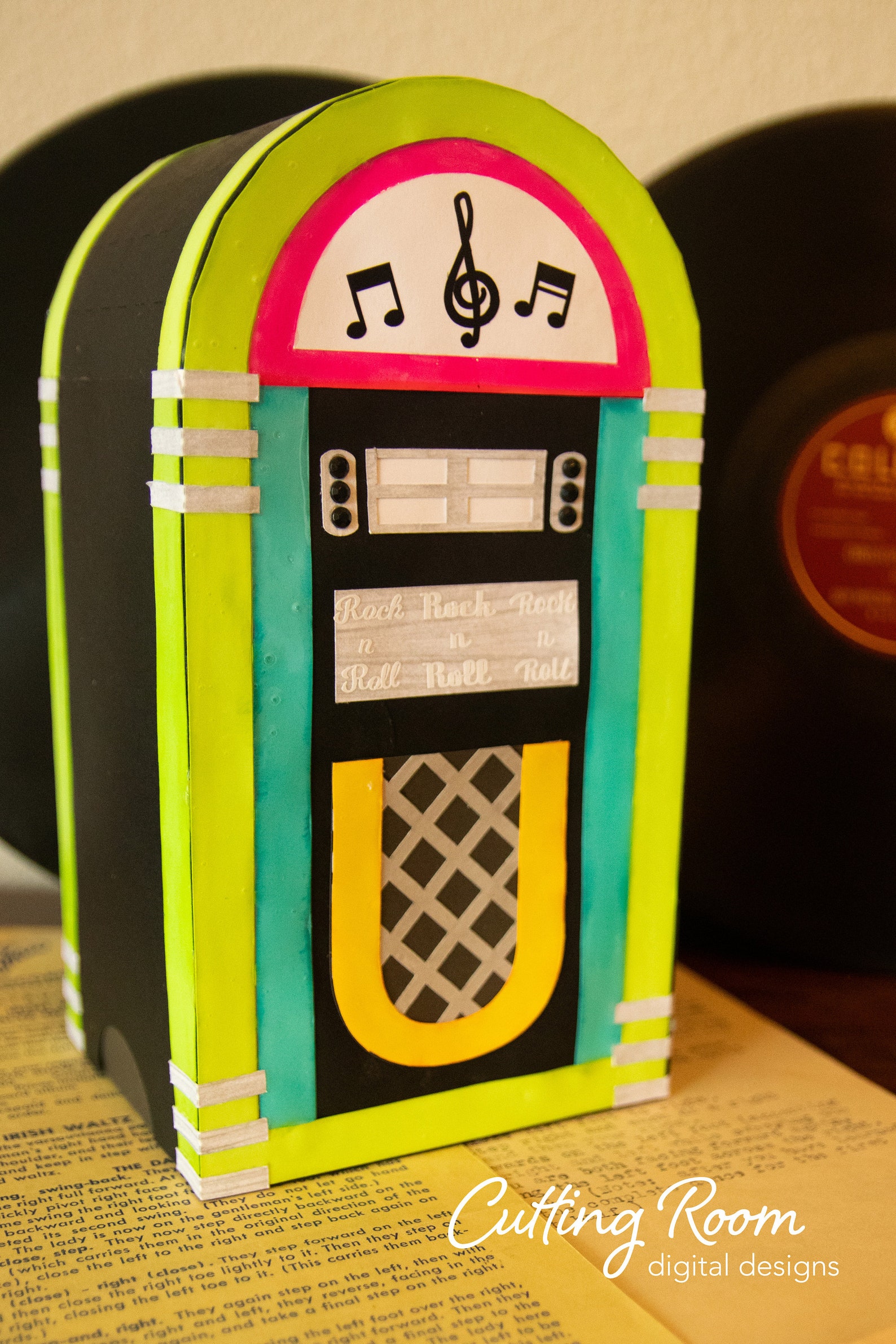 Juke Box Gift Box Digital Download SVG | Etsy