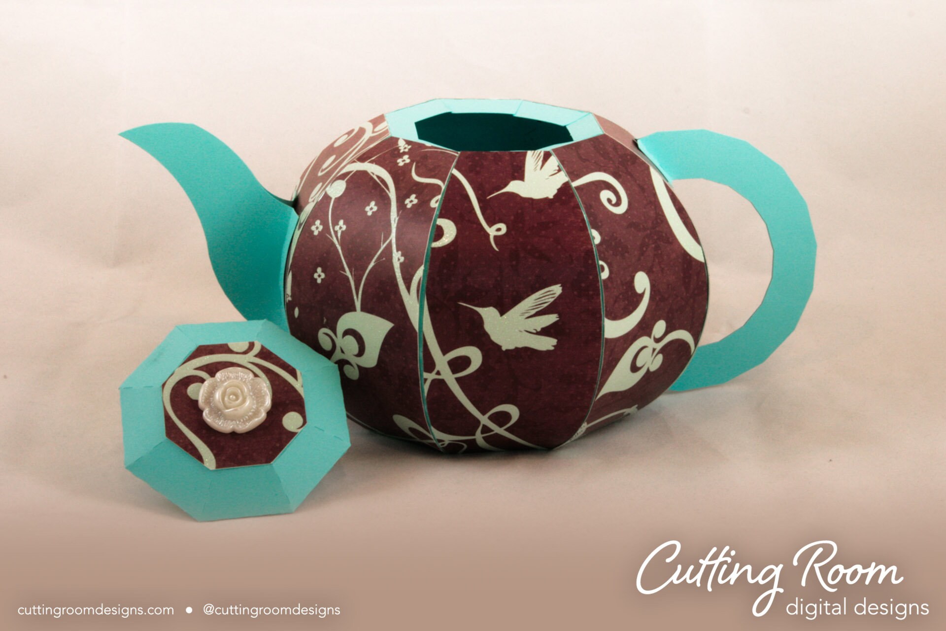 Tea Set 3D Box Digital Download SVG - Etsy