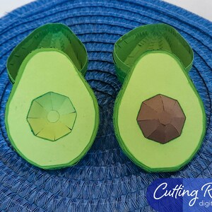Avocado 3D Paper Food Art Gift Box - Digital Download SVG - Etsy