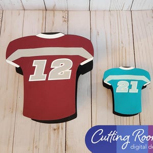 Football Jersey SVG & DXF Gift Box and Card Holder Template | Custom ...
