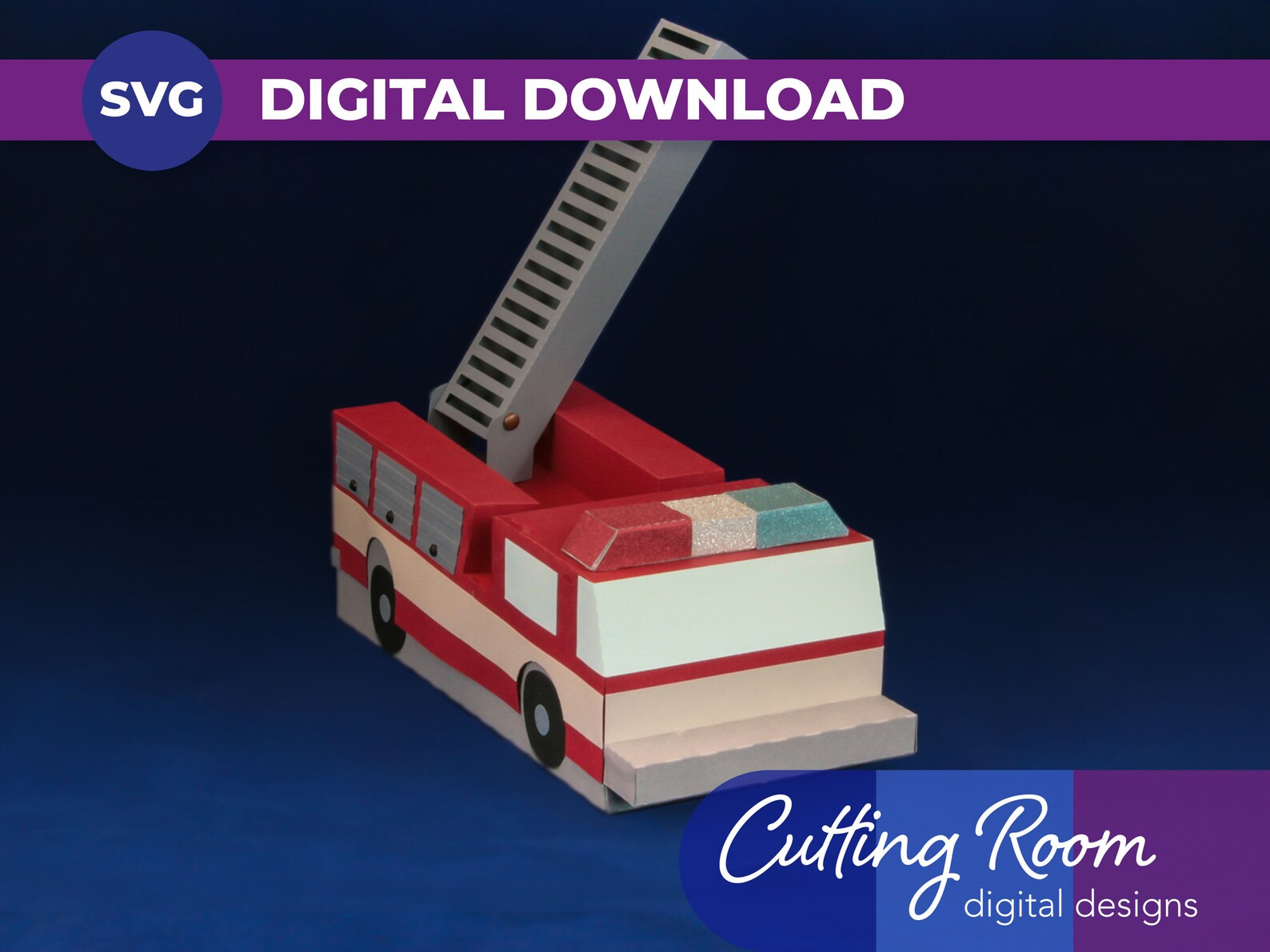 Fire Truck Box Digital Download SVG - Etsy Canada