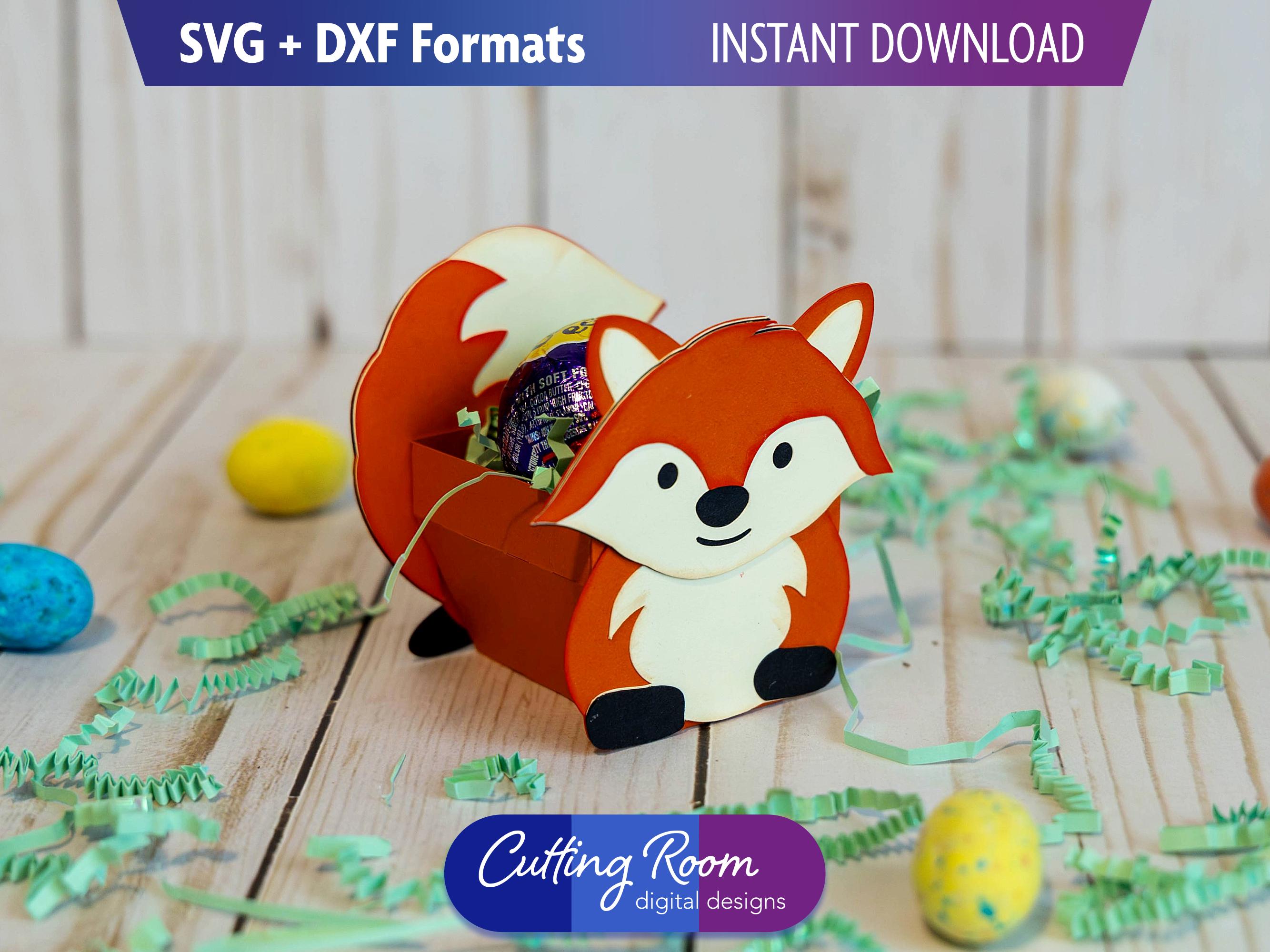 Forest Animal Fox Belly Treat and Candy Box - Digital Download SVG ...